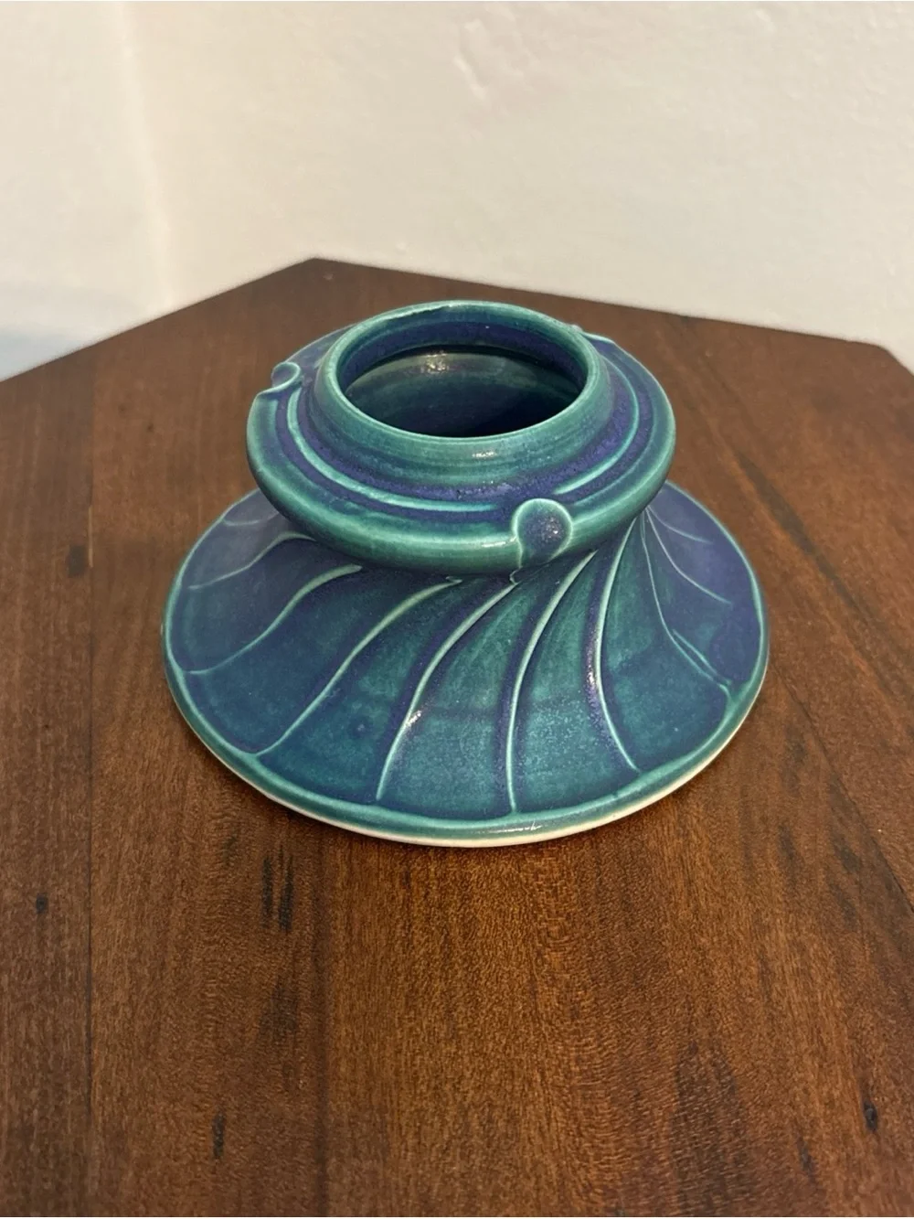 la pointe | Art | La Pointe Pottery Ceramics Blue Green Handmade Flower ...